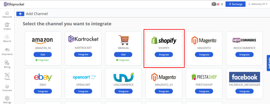 Shopify Fulfillment - Shopify Shipping/Logistics App India - Shiprocket